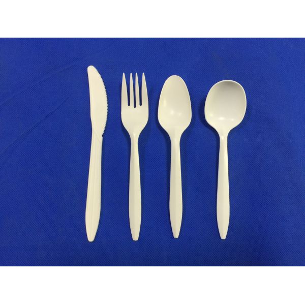 Quality Compostable Cornstarch Cutlery Set for Sustainable Potluck Dinners and Catered for sale