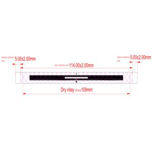 Quality Double Side Adhesive RFID Wet Inlay M4QT Chip Release Paper for sale