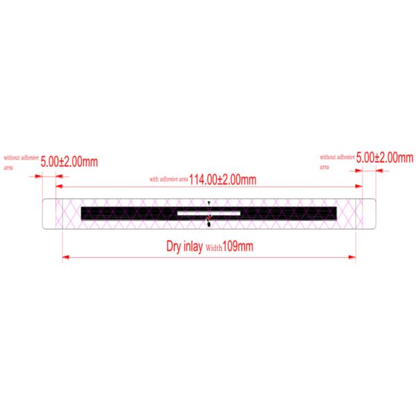 Quality Double Side Adhesive RFID Wet Inlay M4QT Chip Release Paper for sale
