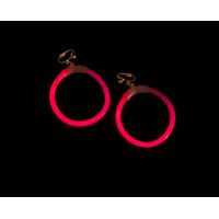 Quality Assorted Colors Glow Earring at for Party Decoration 5*150mm Glow Time 8-12 for sale