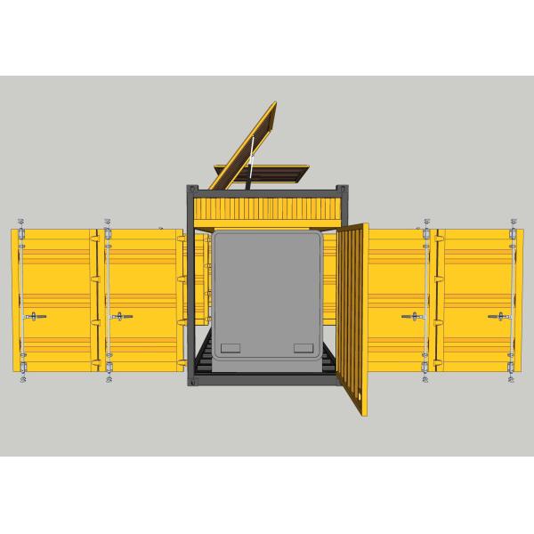 Quality 13M2 Frame Box Shipping Container Equipment 20GP IP54 for sale