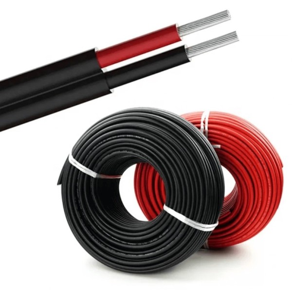 Quality IEC Standard 4mm2 2 Core Solar Cable High Temperature Resistant Copper Conductor for sale
