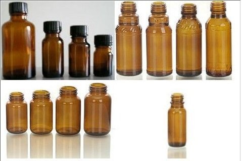 Quality Custom Clear / Amber, Medical, Pharmaceutical Screw Glass Bottles AM-MGB for sale