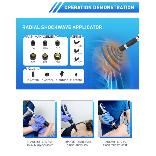 Quality 3 in 1 Shockwave Ultrasound Electrotherapy Physiotherapy Shockwave Therapy for sale