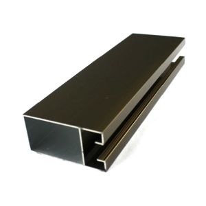 Quality Bronze Anodized Aluminum Profiles Trailer Doors Windows Frame T5 6063 Corrosion for sale