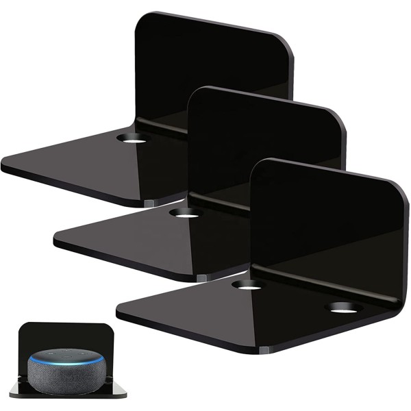 Quality Small Lucite Display Stands Wall Bookcase Plexiglass Corner Floating Shelf For for sale