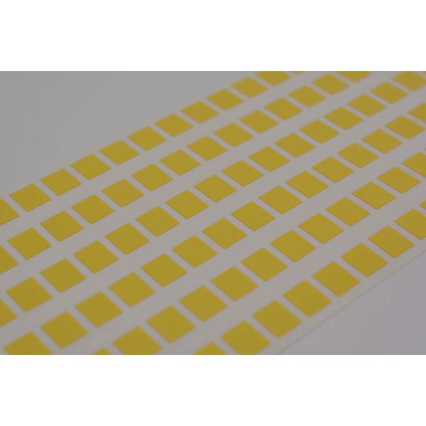Quality 6mmx5mm Low Temperature Labels 1mil Yellow Matte High Temperature Resistant for sale