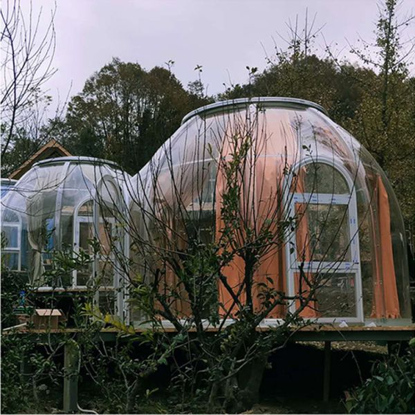 Quality Low Leakage Polycarbonate Flexible Convenient 6m Geodesic Dome for sale