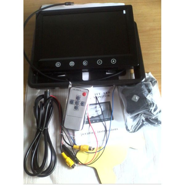 Quality 9'' Screen Car Rear View Monitor NTSC / PAL TV System Automatic Reverse Trigger for sale