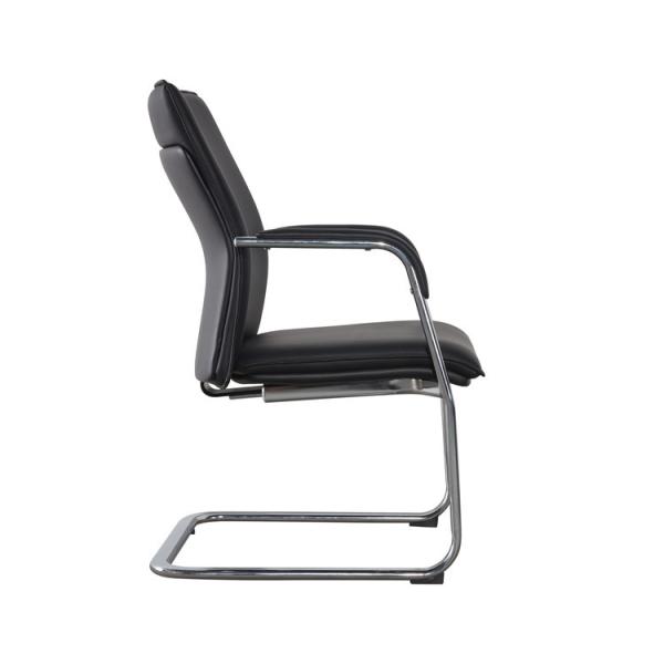 Quality Executive Office Guest Chairs No Wheels Chrome SS ODM BIFMA for sale