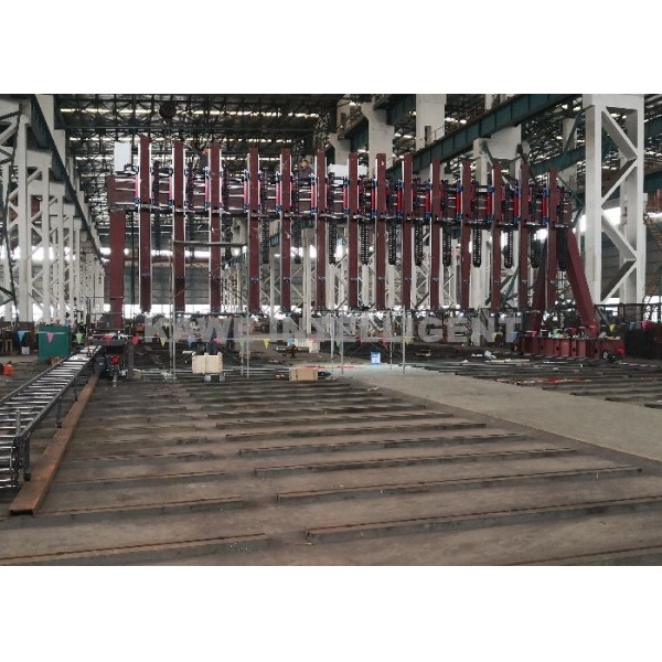 Quality Multi Head Automatic H Beam Welding Line For Ship Building 18000mm for sale