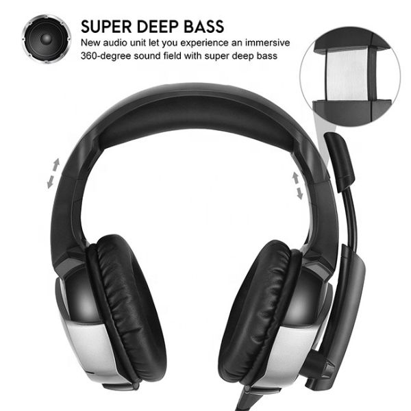 Quality USB Stereo Onikuma 50mm 2.2kohm K5 PC Gaming Headset for sale