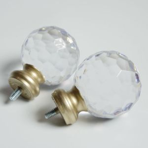 Quality KIEI EP1008 Curtain Pole Finials Outlet Curtain Caps for sale