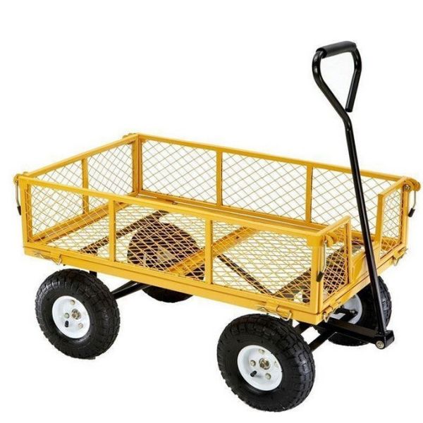 Quality Fishing Garden Wagon Cart Cart Anti Corrosion Metal Yard Wagon Rainproof for sale