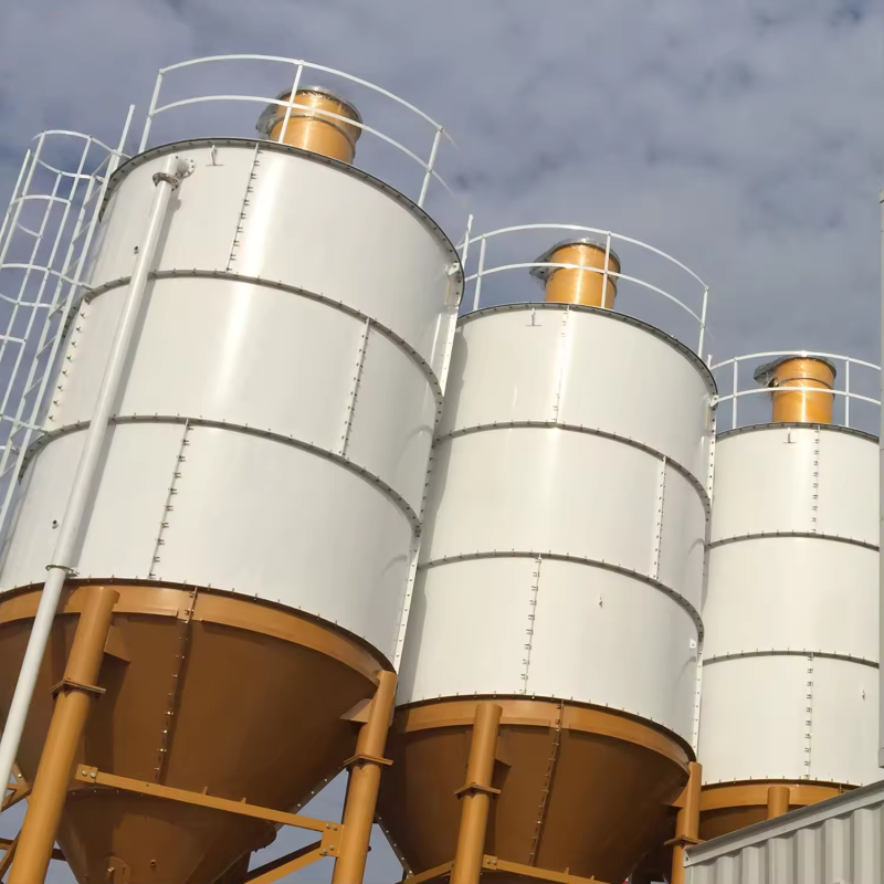 Vertical cement storage system