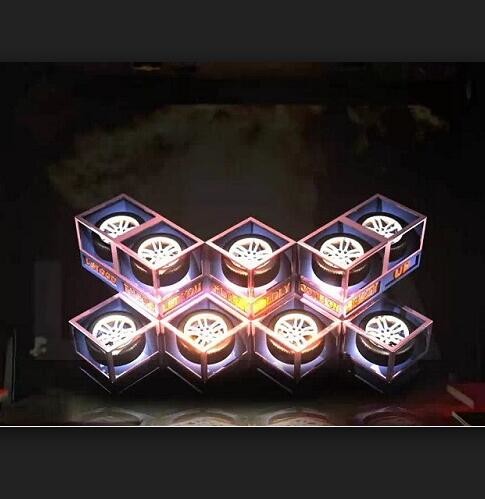 Quality LED Diamond DJ Booth Full Color Led Screen Sphere Arc Globe LED Screen 700w for sale
