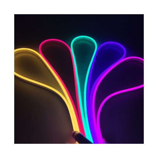 Quality 6x12mm Soft LED Neon Flexible Strip 12V Blue red pink colorful Narrow Decoration IP65 for sale
