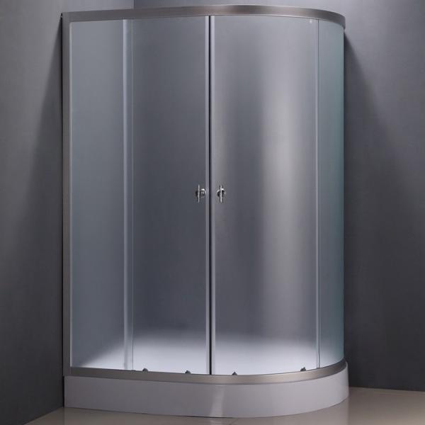 Quality 1150x800x1950mm 4mm Self Contained Shower Units Silver Aluminum Frame for sale