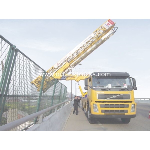 Quality 22m Mobile Bridge Inspection Platform Chassis VOLVO 8x4 309KW 420HP for sale