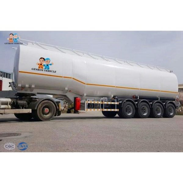 Quality Round Shaped 4 Axles 8000KGS 40000L Fuel Truck Trailer for sale
