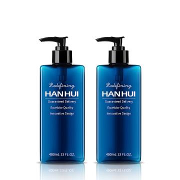 Quality Big Volume Plastic Shampoo Bottles Packaging 400ml Square Shape for sale