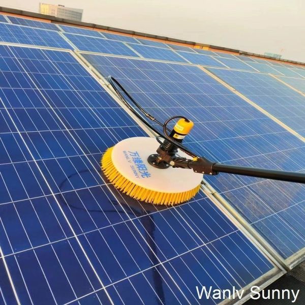 Quality Electric Single Head Spin Brush for Solar Panel Cleaning 1 and 3 Section for sale