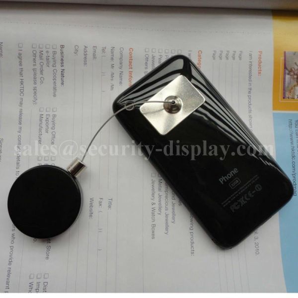 Quality Round Anti-Theft Display Pull Box With Circular Sticky Metal Plate End for sale