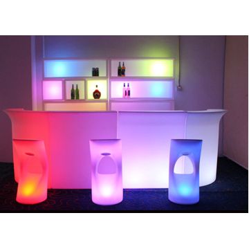 Quality Mobile LED Bar Counter Sets , Illuminated Bar Counter For Party Drink Use for sale