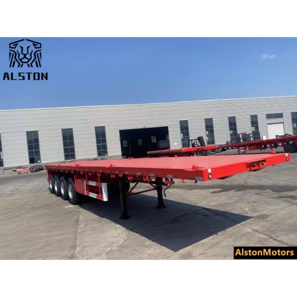 Quality 4 Axle Flatbed Trailer for Uganda – Factory Price for sale