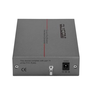 Quality Single Mode Fiber Media Converter Gigabit Ethernet DC5V 2U Chassis Mounted for sale