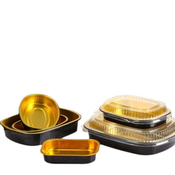Quality Customized Logo Acceptable Aluminium Foil Lunch Boxes for Roast Chicken for sale