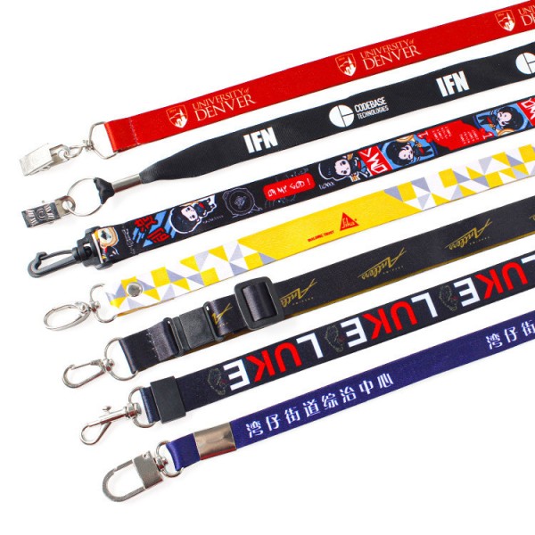 Quality Keychain Lanyard Strap Custom Logo Polyester for Neck Lanyard Accessories for sale