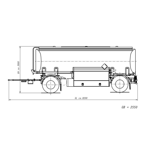 Quality High Quality DrawBar Fuel Tanker Full Trailer for sale