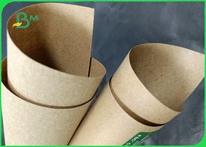 60gsm 70gsm 80gsm recycle pulp folding resistance brown kraft paper for packing