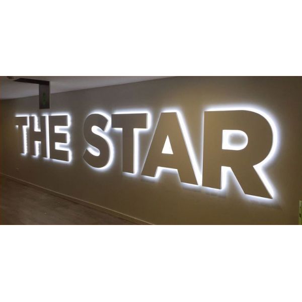 Quality Power Coated Led Backlit Sign Led Backlit Letters Customized Colour for sale