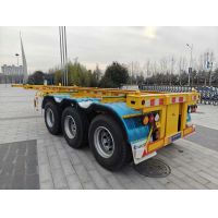 Quality 2/3/4 Axles 40 Foot/Feet Gooseneck Skeletal Chassis Semi Truck Trailer Steel for sale