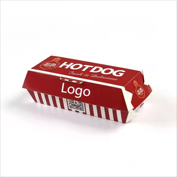 Quality Customized Takeaway Hot Dog Box Practical Food Container for Fast Food for sale