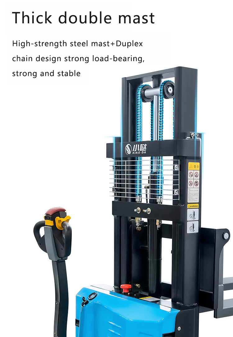 Aida Factory Electronic Stacker Hydraulic Lift Hand Pallet Truck Price Fully Automatic Stacker