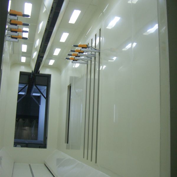 Quality Customized Voltage PLC Control Powder Coating Spray Booth For Automatic Painting for sale