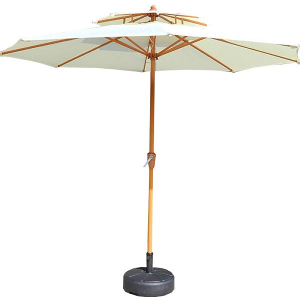 Quality Mail Packing Outdoor Garden Patio Aluminum Umbrella with Wooden Appearance for sale