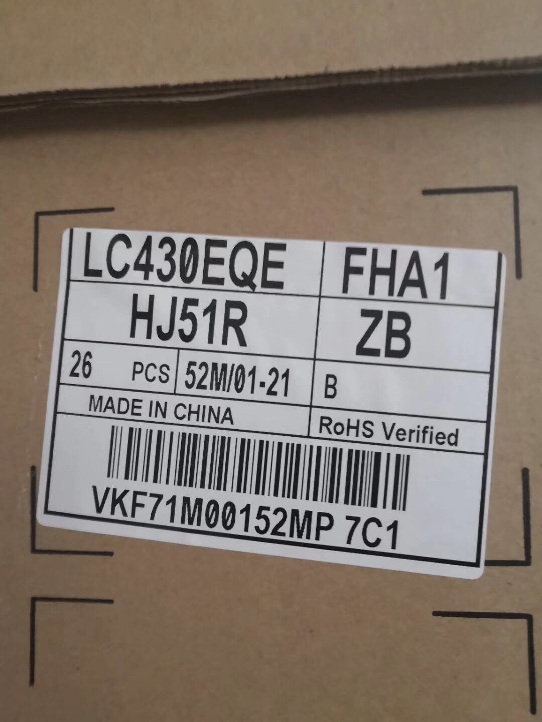 Quality LC430EQE FHA1 Led Tv Display Panel , 3840 * 2160 Pixels Led Display Tv Screens for sale