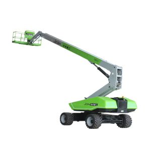 Telescopic boom lift with working height 29m with diesel engine on ...
