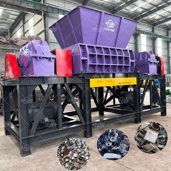 Quality 300Kg/H-22000Kg/H Aluminum Shredder Machine Industrial Shredder Metal for sale
