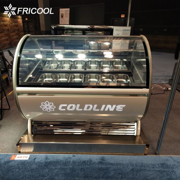 Quality Single Temperature 20 Trays Ice Cream Upright Display Freezer 1000L for sale