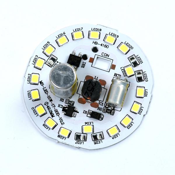 Quality 50mm 15w 18PCS AC LED Module Driverless Down Light Bulb DOB LED PCB for sale