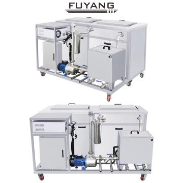 Quality Industrial Engine Ultrasonic Cleaner Double Tanks For Machine Parts for sale