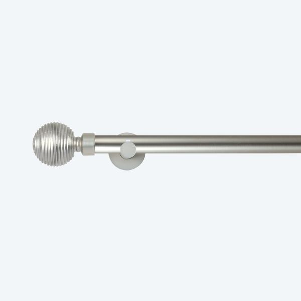 Quality 6m Length Pipe Curtain Rods Circles Ball Decorative Head Iron Pole For Bedroom for sale