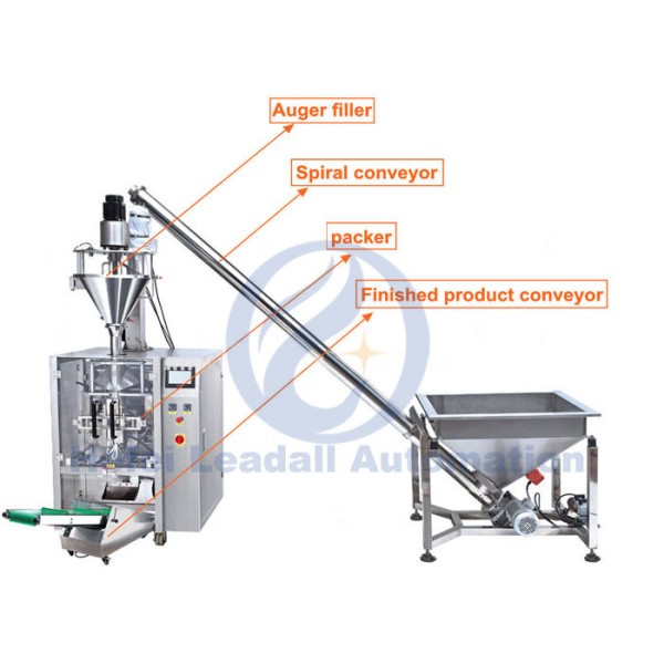 Quality VFFS Powder Pouch Packing Machine For Wheat Maize Corn Flour Stable Running for sale