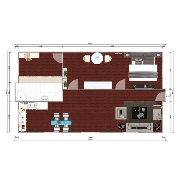 Quality Steel Frame Foldable Living Expandable Container House for sale