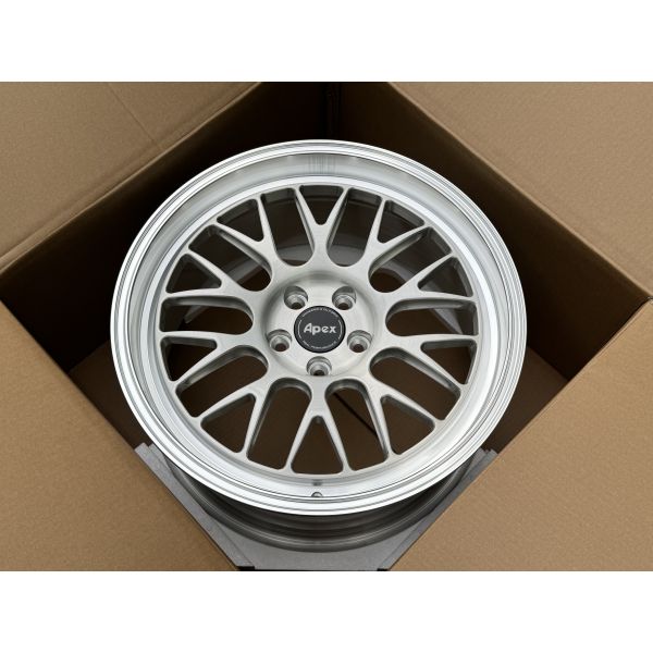 Quality Apex ML-10RT Forged Wheels Machined Lip Brushed Clear for sale